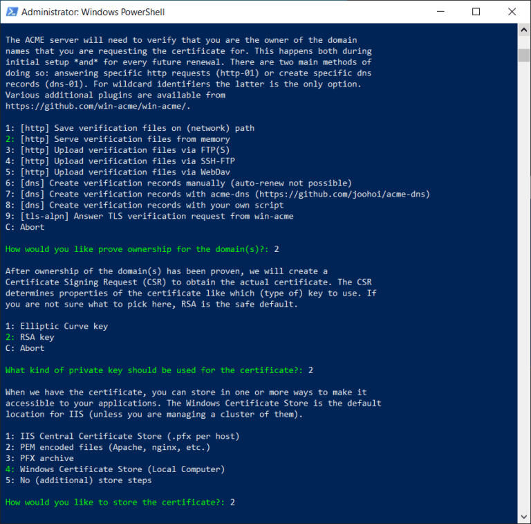 How To Create A Lets Encrypt Certificate On Windows